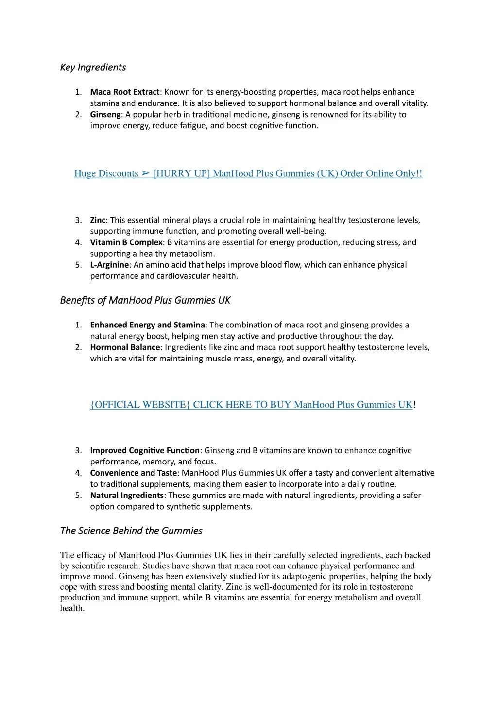 PPT - ManHood Plus Gummies UK PowerPoint Presentation, free download ...