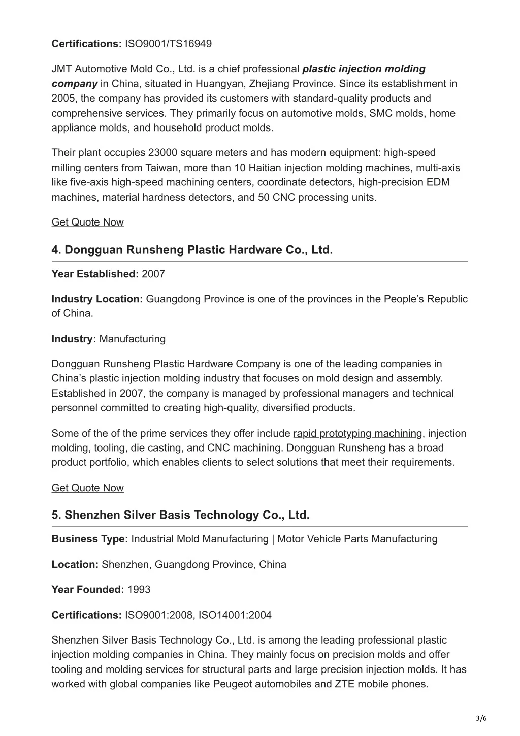 PPT - plasticmold.net-Top 10 Plastic Injection Molding Companies In China PowerPoint ...