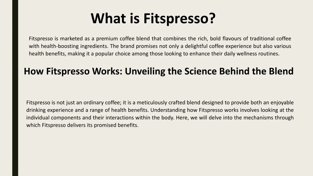 PPT - Fitspresso Coffee Loophole Review PowerPoint Presentation, free ...