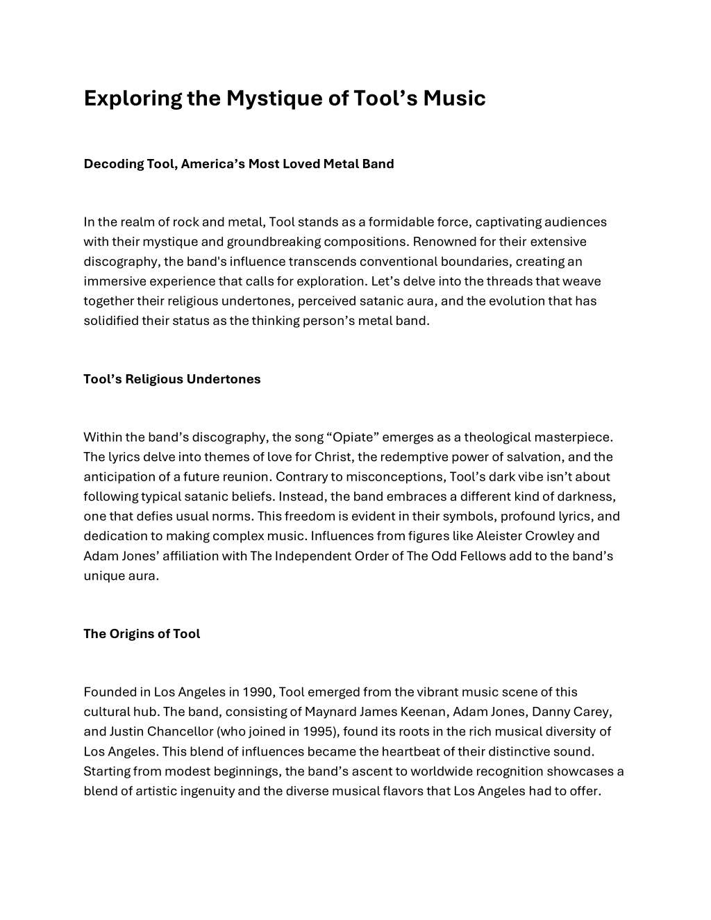 PPT - Exploring the Mystique of Tool’s Music PowerPoint Presentation ... PPT - Exploring the Mystique of Tool’s Music PowerPoint Presentation ...