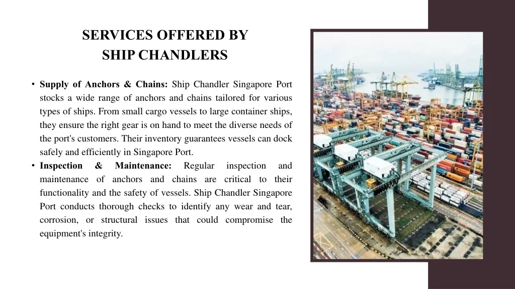 PPT - Services of Anchors & Chains For Vessels in Singapore Port From ...