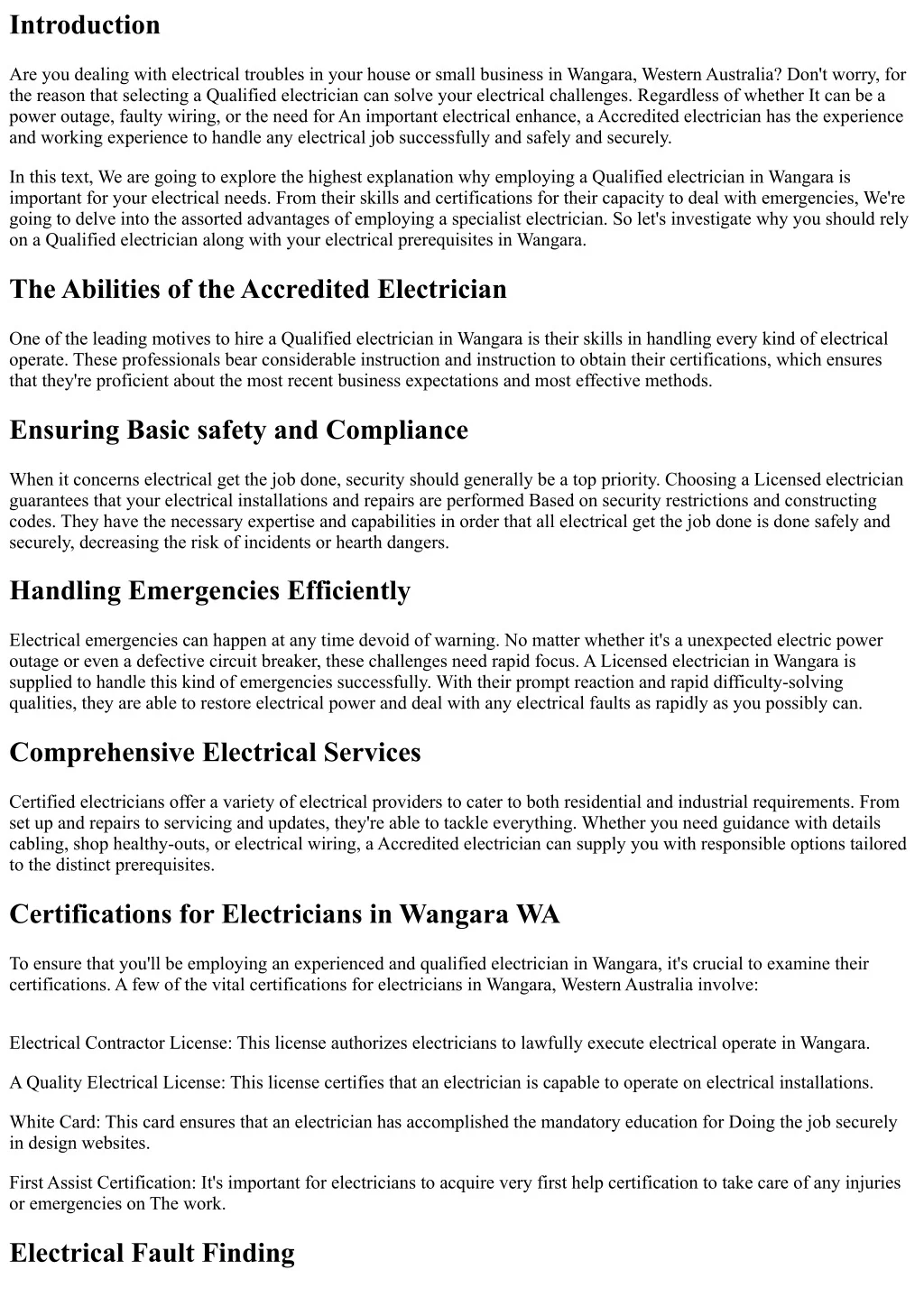 PPT - Major Explanations to Hire a Licensed Electrician in Wangara ...
