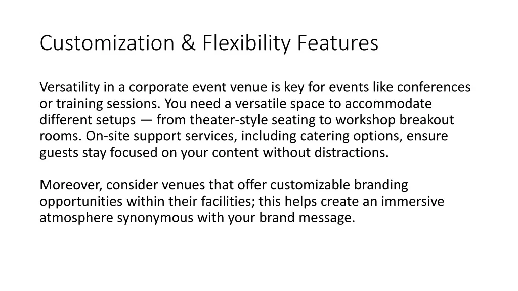 PPT - Selecting the Ideal Venue for Your Next Corporate Event Success ...