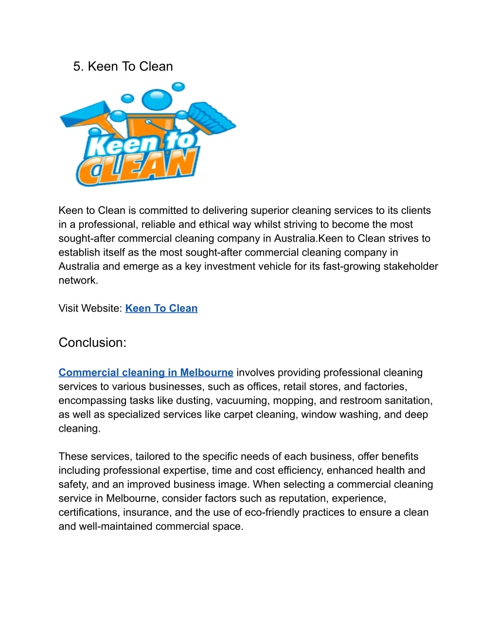 PPT - Top 5 Commercial Cleaning Companies in Melbourne PowerPoint ...