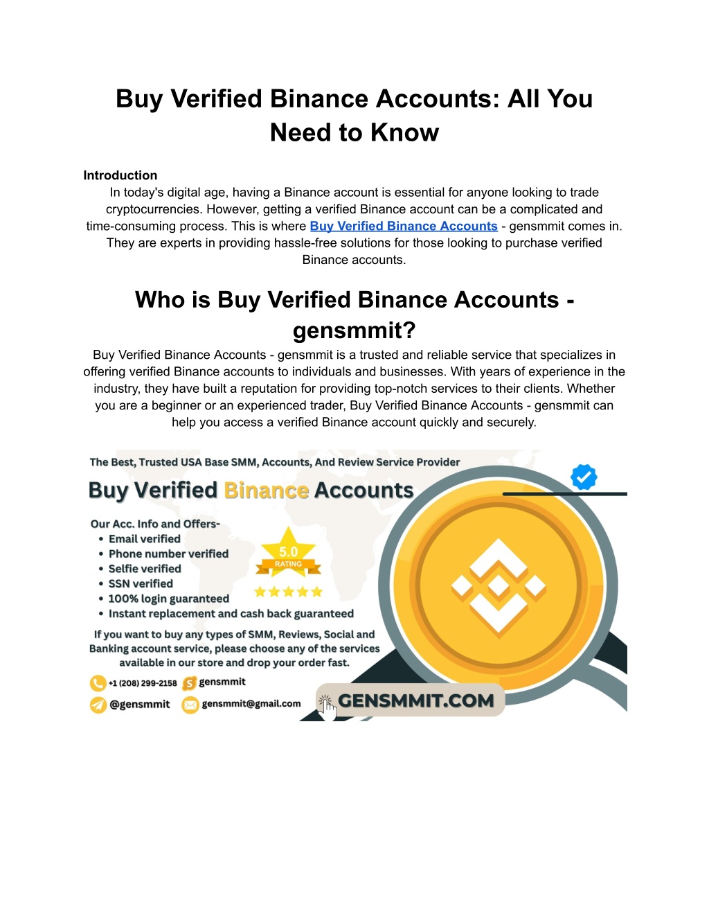 Ppt Buy Verified Binance Accounts All You Need To Know Powerpoint