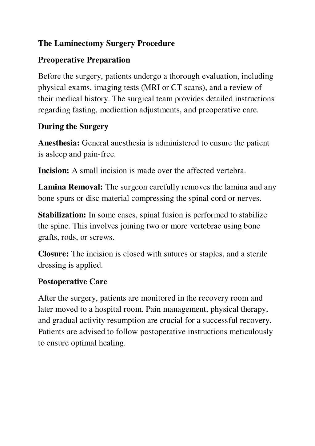 PPT - Best Laminectomy Surgery in Hyderabad | Top Neurosurgeons | TX ...