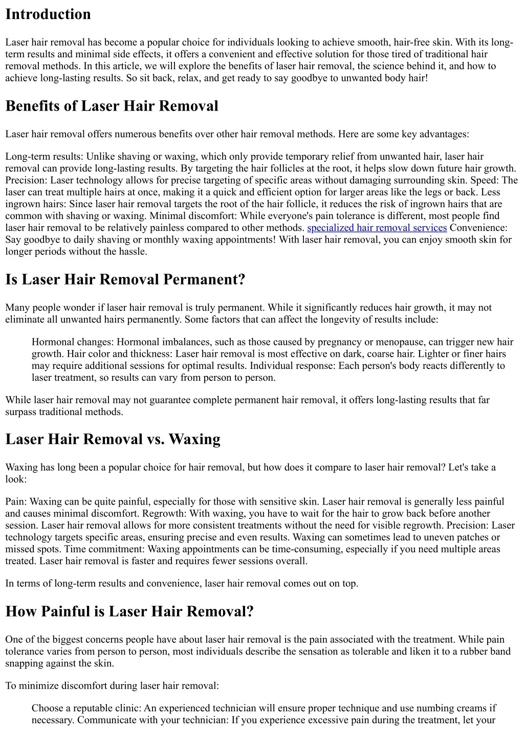 PPT - Very long-Phrase Benefits of Laser Hair Removing: Love Smooth ...