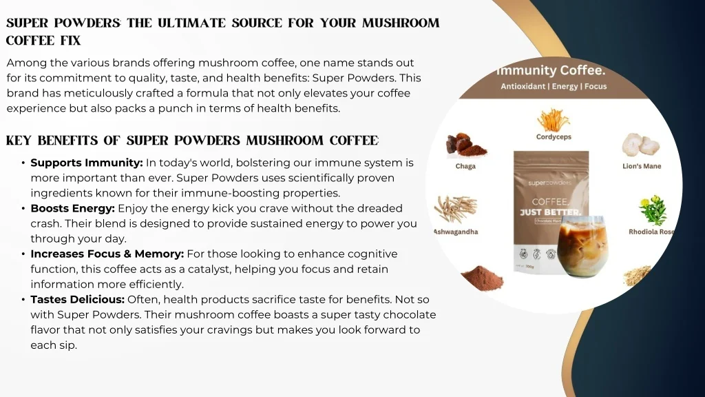 PPT - Where to Get Mushroom Coffee Discover the Magic of Mushroom ...