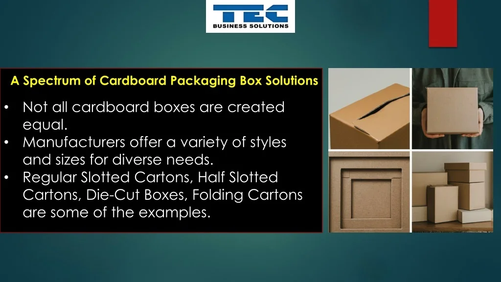 PPT - Corrugated Cardboard Boxes Manufacturer in Mississauga, Canada ...