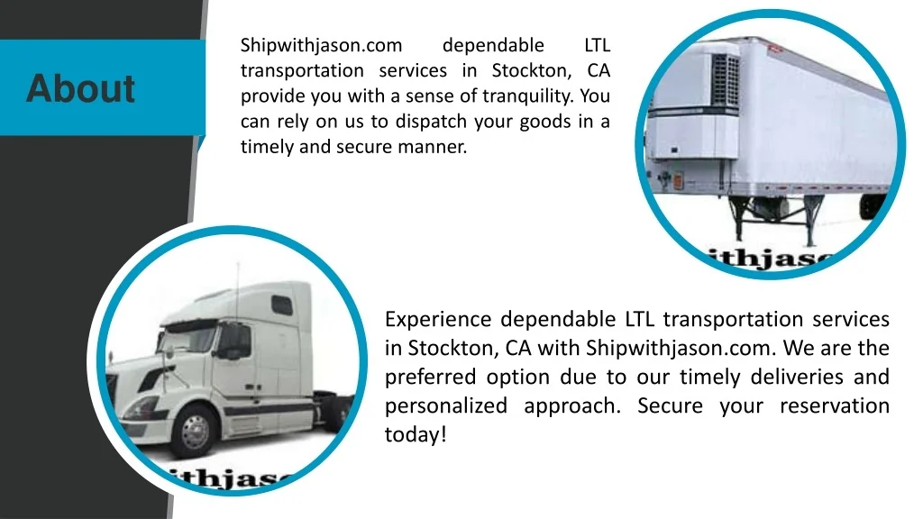 PPT - Southern California Ftl Trucking Services Shipwithjason.com ...