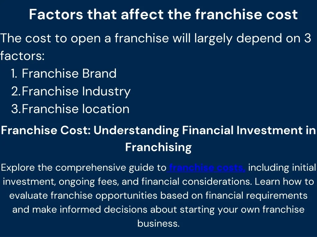 PPT - Franchise Cost Understanding Financial Investment in Franchising ...