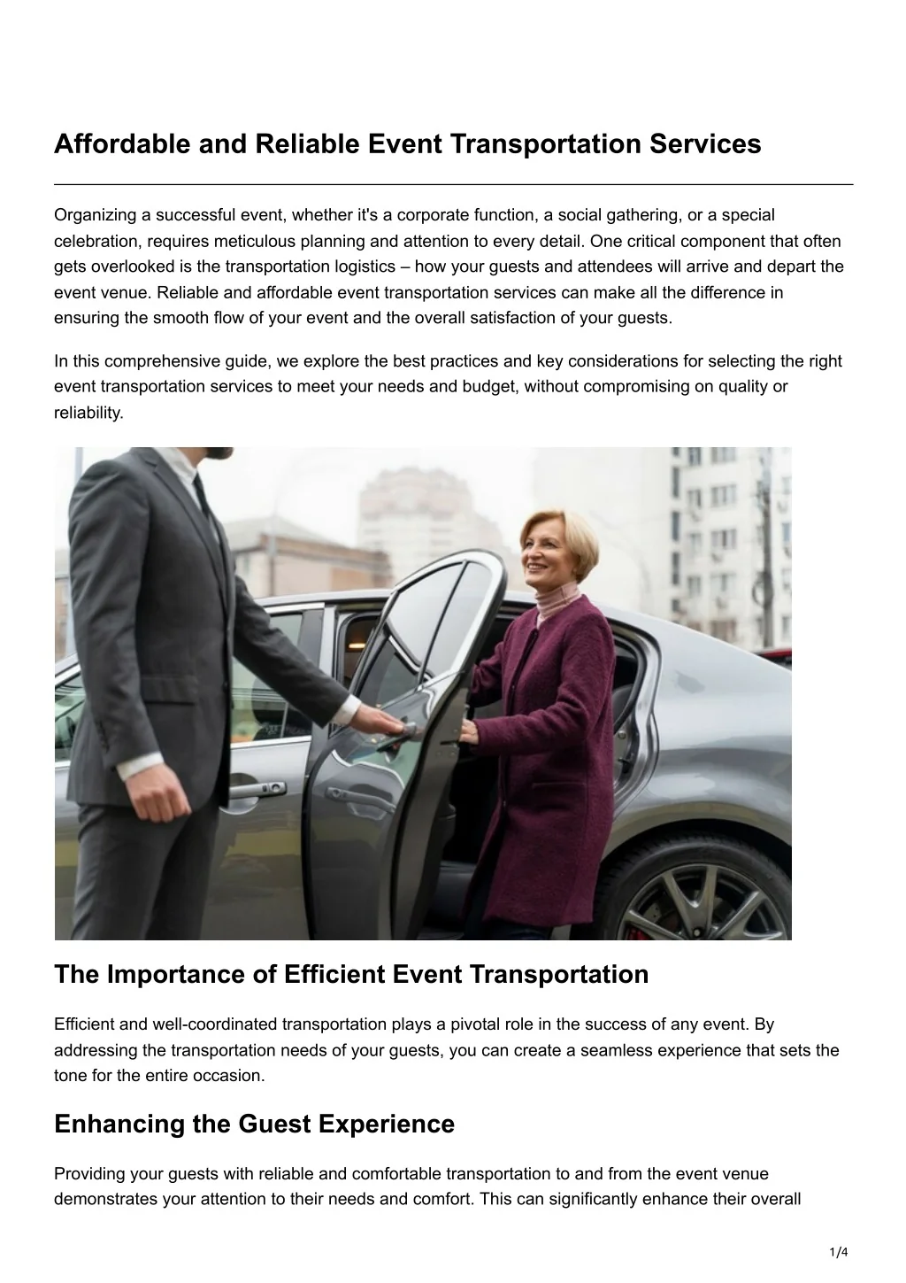 PPT - Affordable and Reliable Event Transportation Services PowerPoint ...