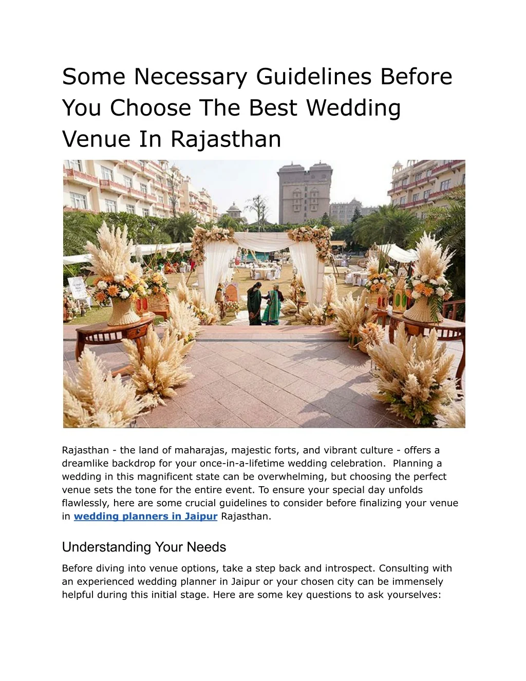 PPT - Some Necessary Guidelines Before You Choose The Best Wedding ...