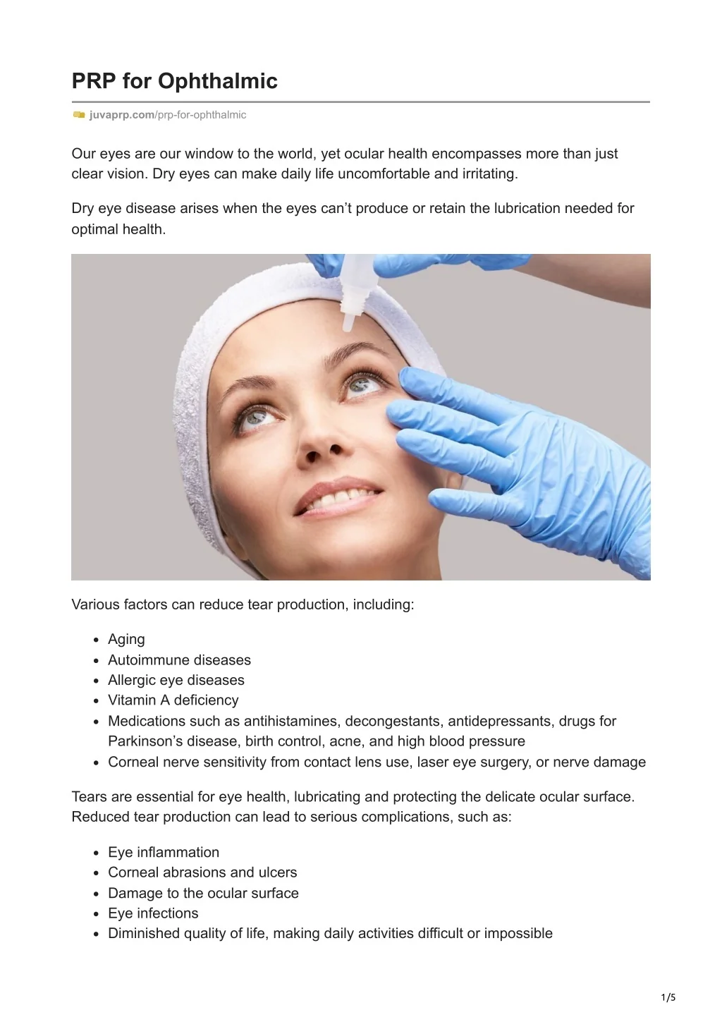 PPT - PRP Therapy for Ophthalmic | PRP Therapy for Eye Conditions ...