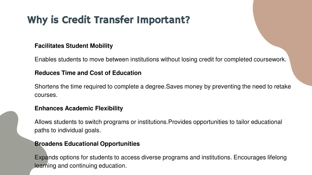PPT - The Benefits of Degree Credit Transfer in Kerala PowerPoint ...