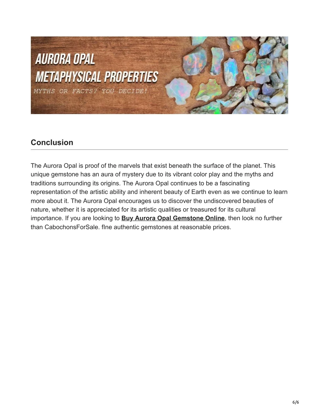 PPT - Aurora Opal Unveiled Facts Myths and Hidden Wonders PowerPoint ...