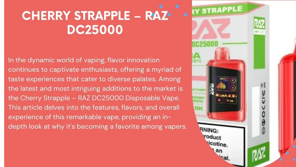 PPT - Exploring the Flavorful Delight of Cherry Strapple – RAZ DC25000 ...