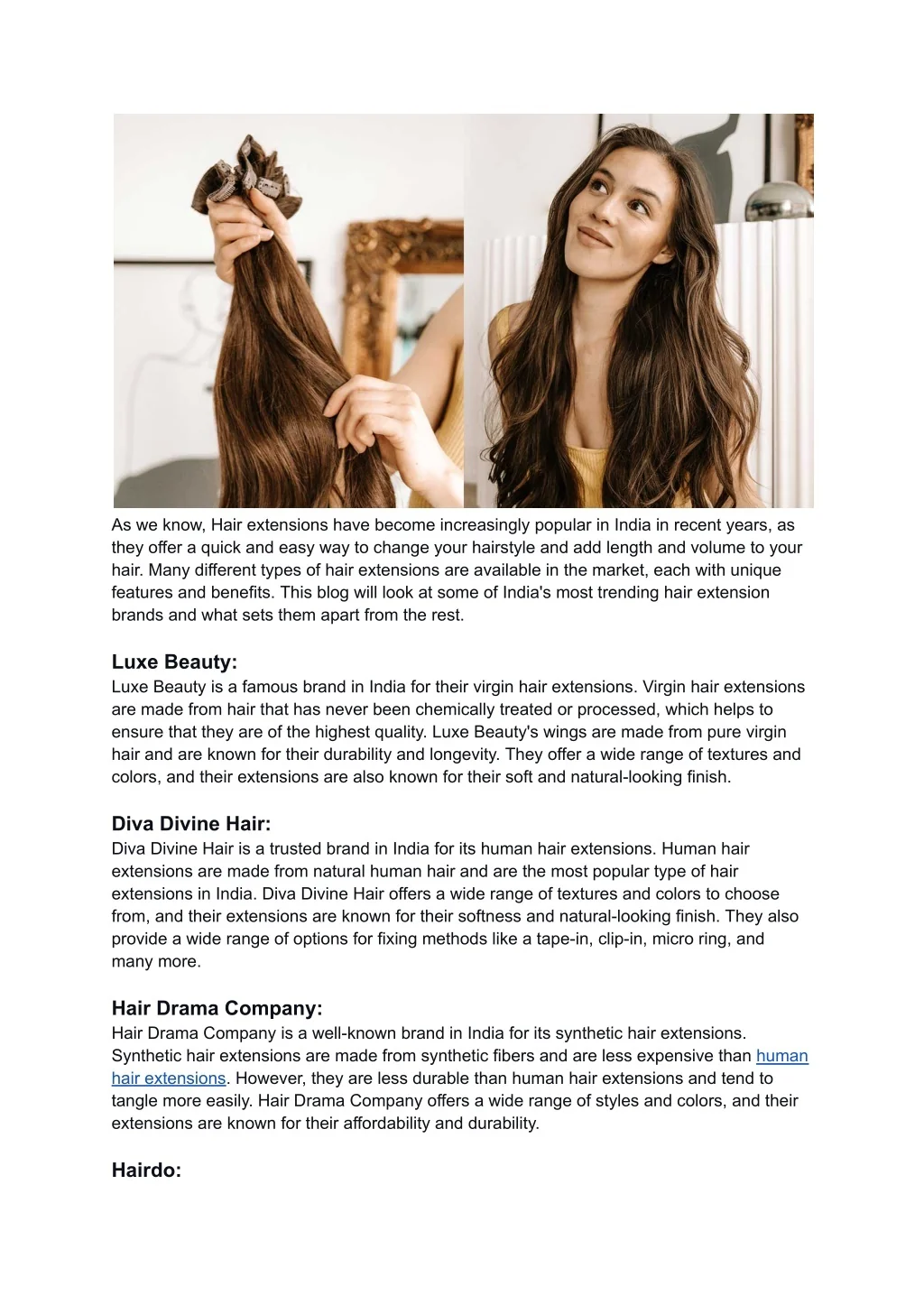 PPT - Hair Extensions Brands That Are Most Trending In India PowerPoint ...