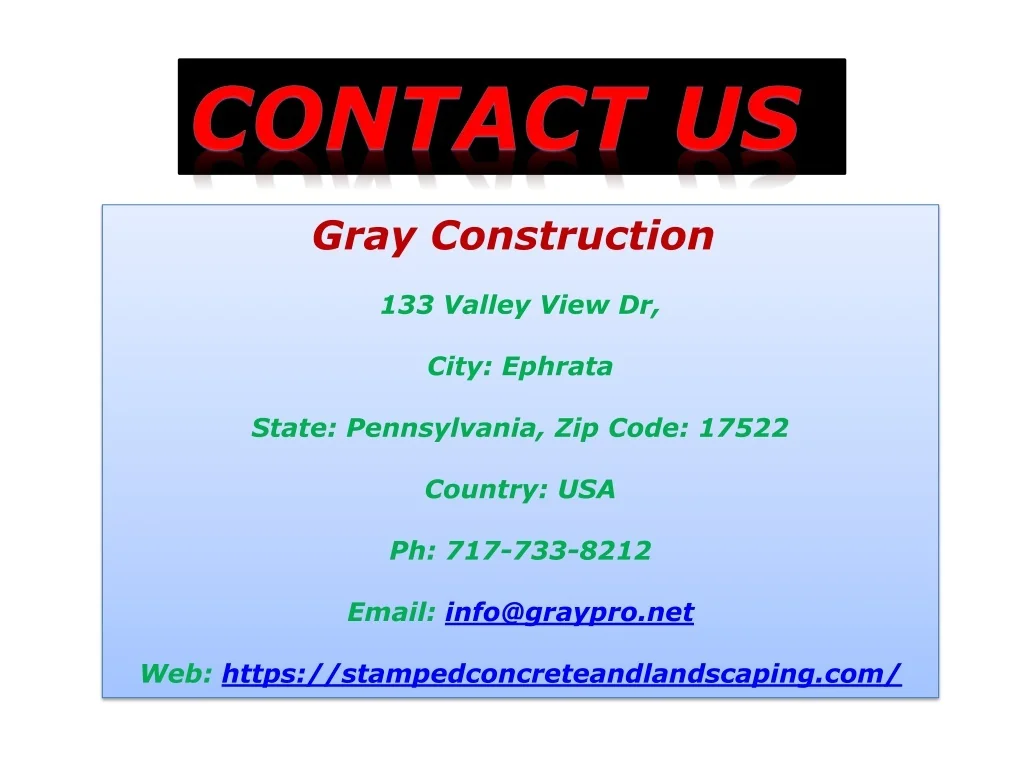 PPT - Stamped Concrete PowerPoint Presentation, free download - ID:13375442