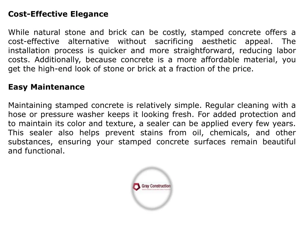 PPT - Stamped Concrete PowerPoint Presentation, free download - ID:13375442