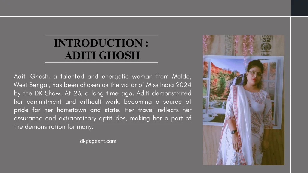 PPT - Miss Malda 2024 WINNER 2024 ADITI GHOSH PowerPoint Presentation ...