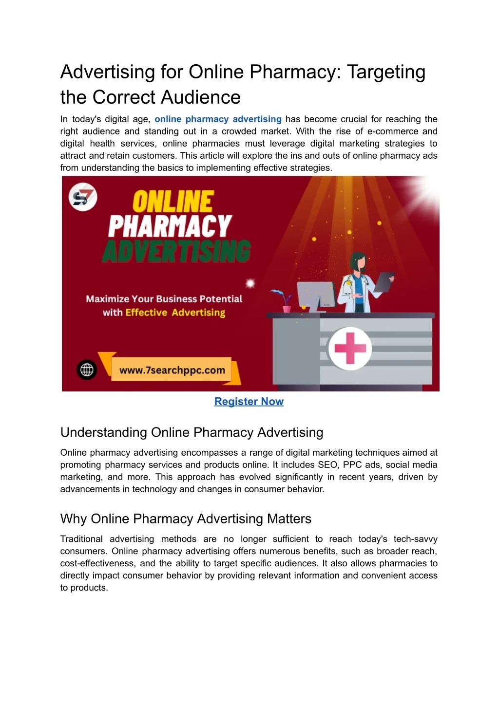 PPT - _Online Pharmacy Advertising _ Medical Promotion Platform ...