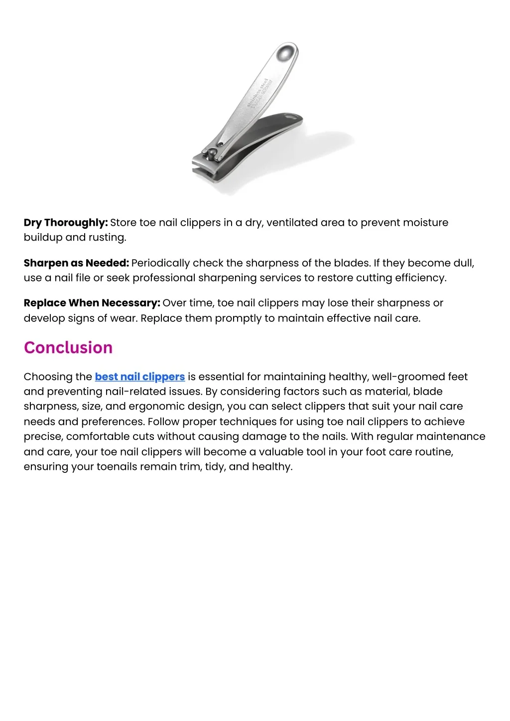 PPT - The Complete Guide to Choosing the Best Toe Nail Clippers for ...