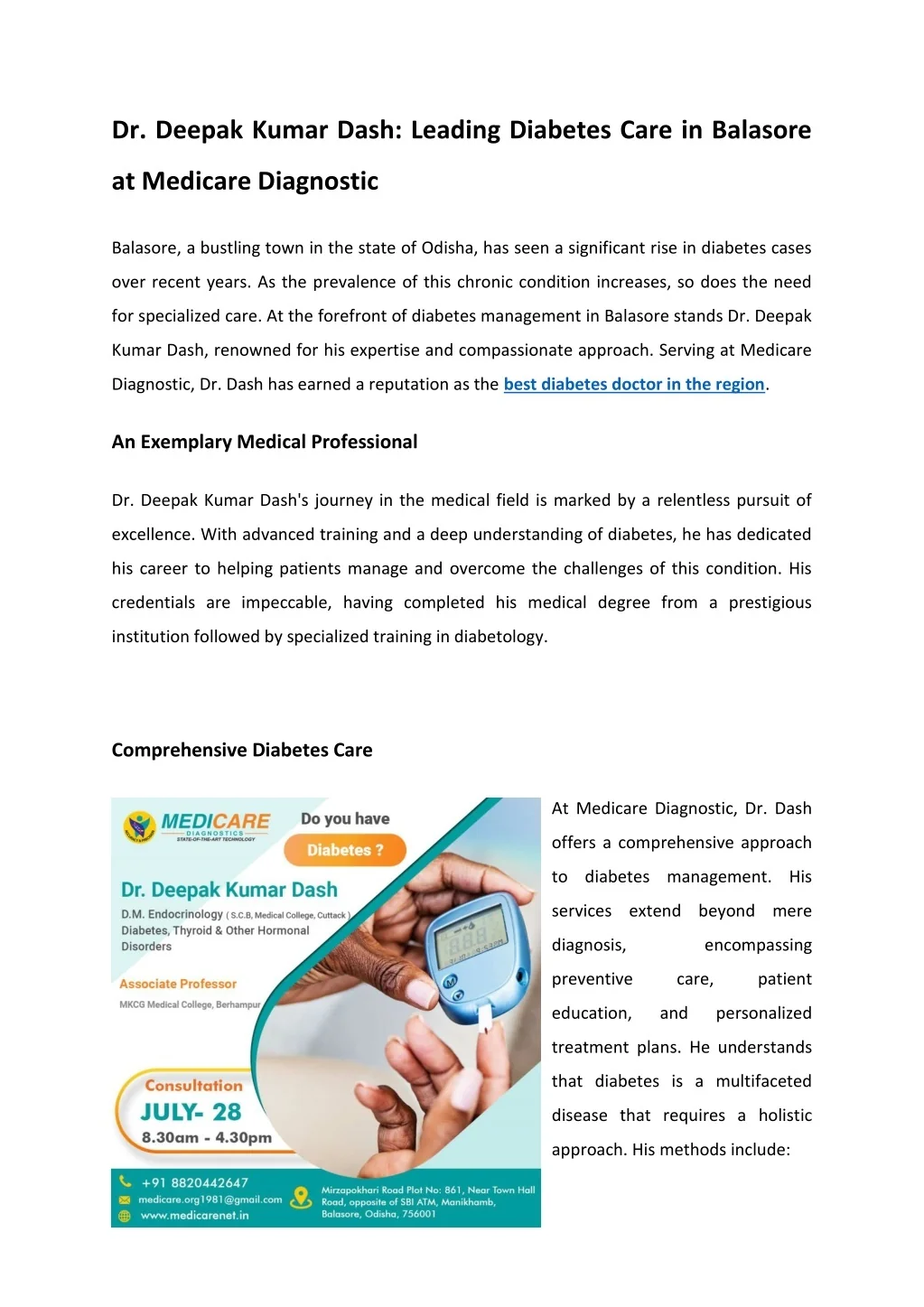 PPT - best diabetes doctor in balasore PowerPoint Presentation, free ...