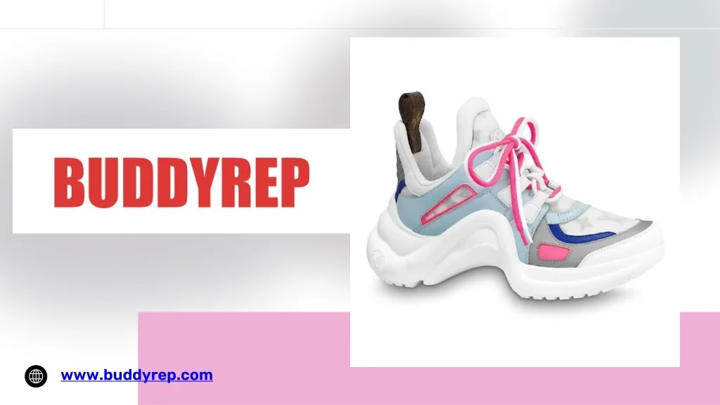 PPT - LOUIS VUITTON ARCHLIGHT PINK BLUE SNEAKER – L142 PowerPoint ...