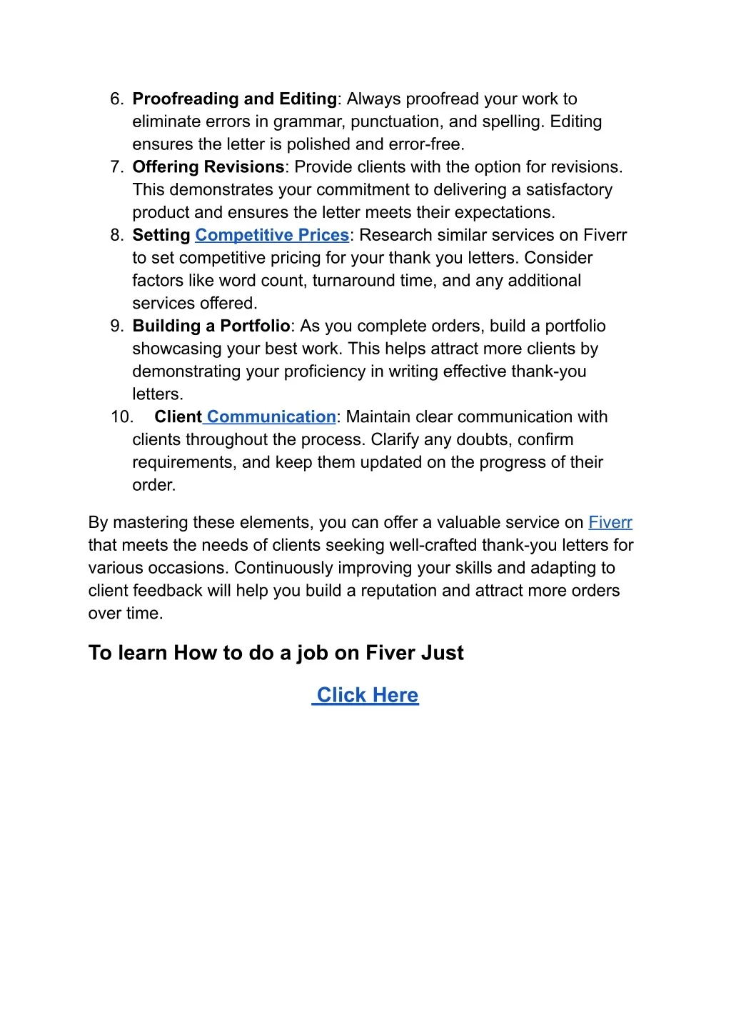 PPT - Fiverr Skill_ How to Earn Money By writing a Thank Your Later ...