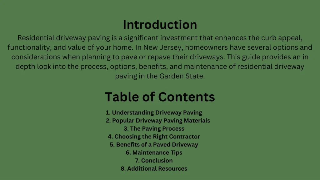 PPT - Explore Residential Driveway Paving in New Jersey PowerPoint ...