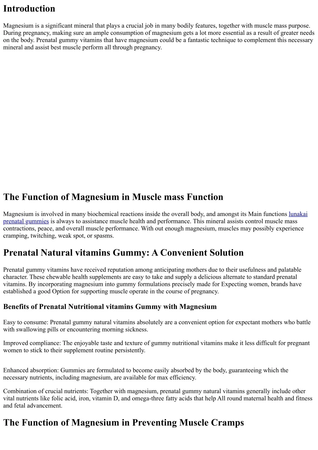 PPT - The necessity of Magnesium in Prenatal Gummy Vitamins for Muscle ...