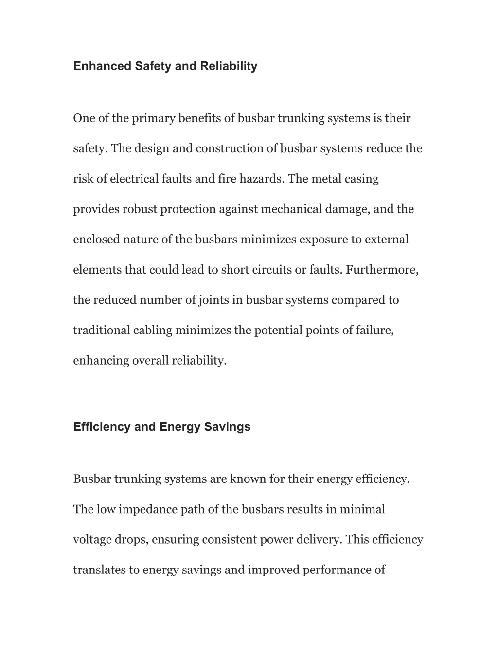 PPT - The Benefits of Busbar Trunking Systems in Modern Electrical ...