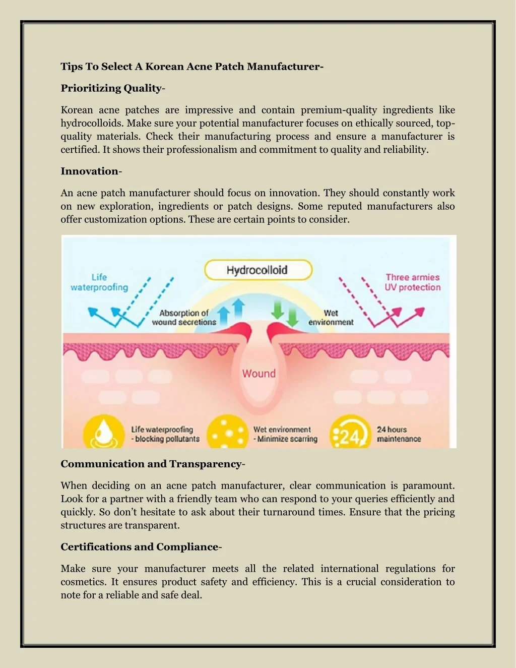 PPT - Top 4 Tips To Find A Professional Korean Acne Patch Manufacturer ...
