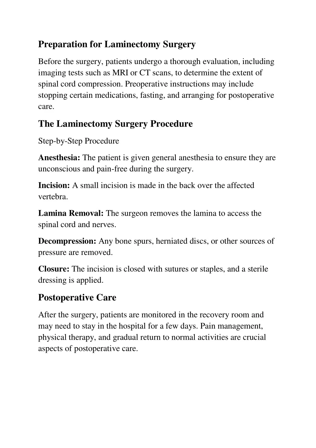 PPT - Laminectomy Surgery in Hyderabad | Best Hospital for Laminectomy ...
