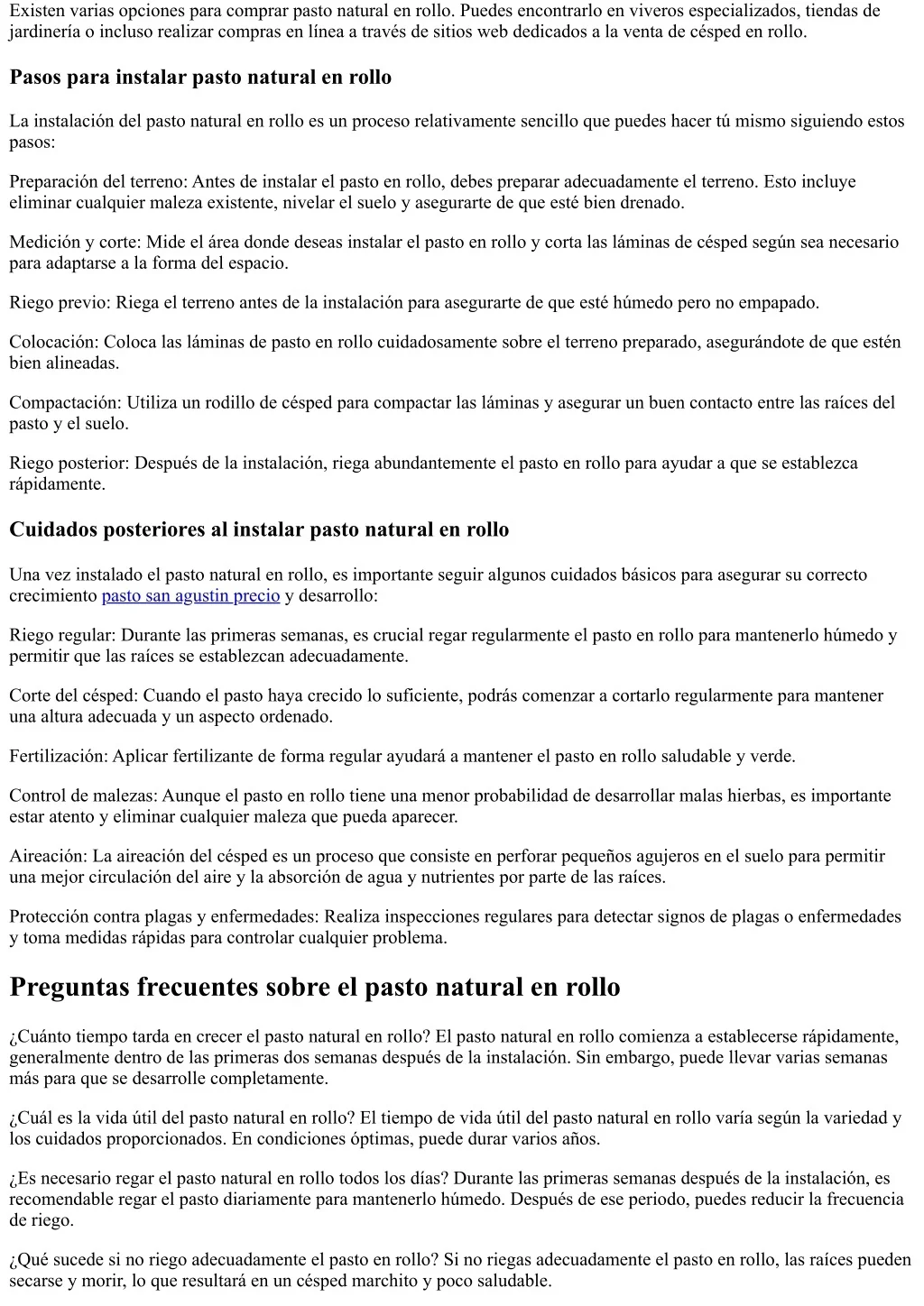 PPT - Pasto natural en rollo: la opción más práctica y sencilla para ...
