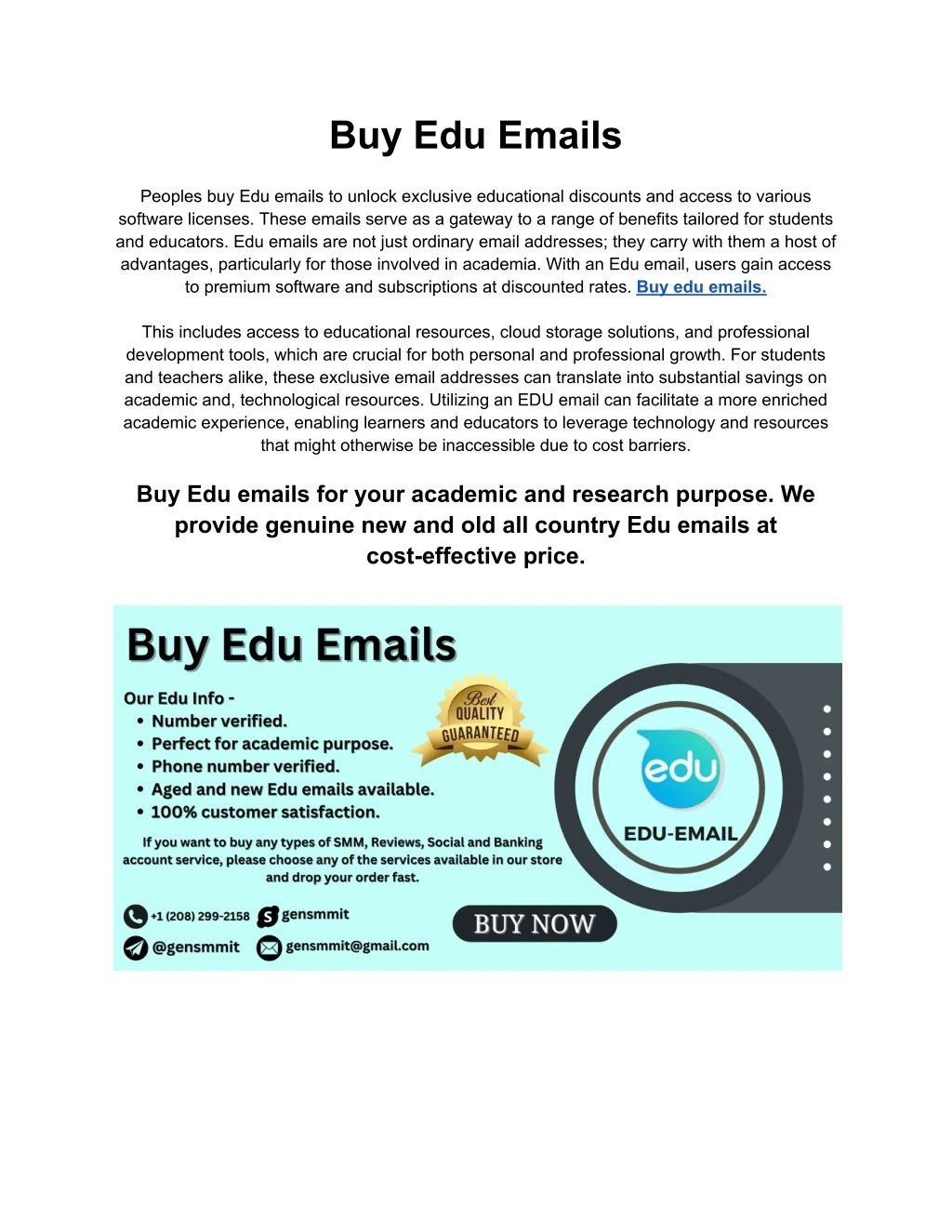 PPT - Buy Edu Emails - 100% Safe, Genuine, New & Old Accounts ...