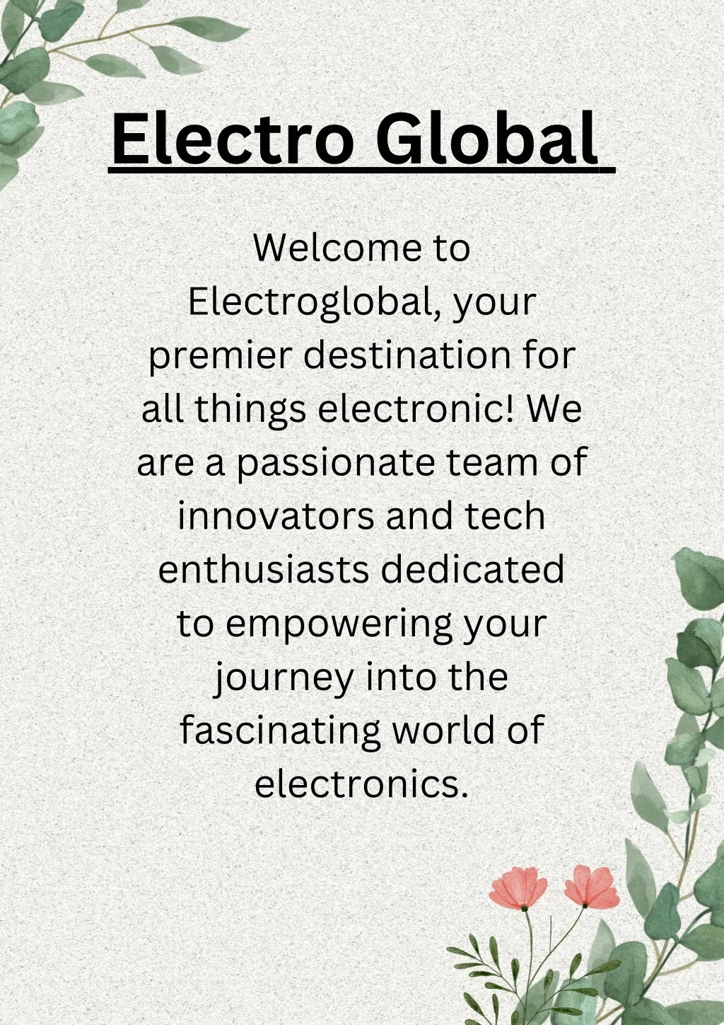 PPT - Buy Electronics Online In India | Electro Global PowerPoint Presentation - ID:13394116