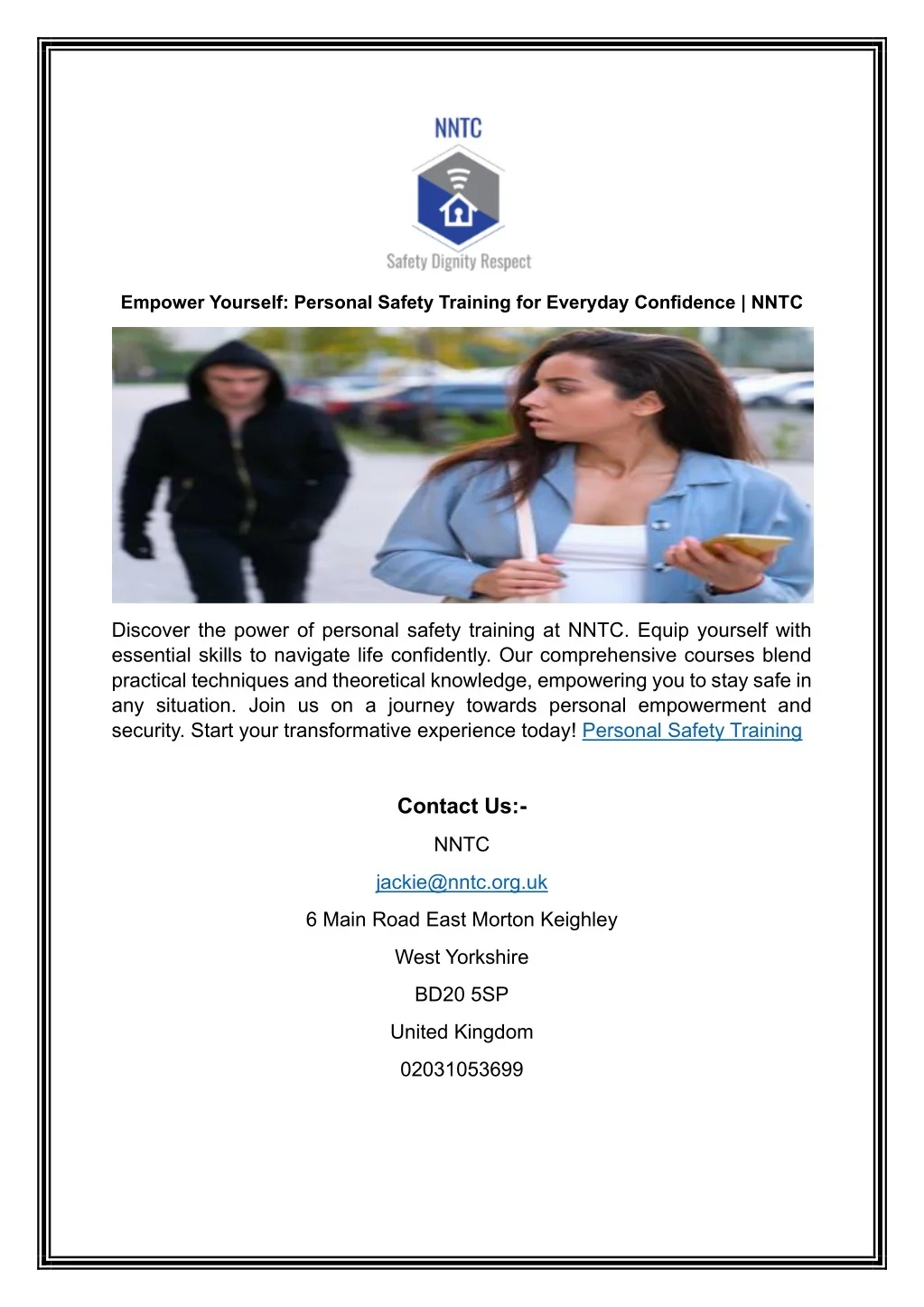PPT - Empower Yourself: Personal Safety Training for Everyday ...