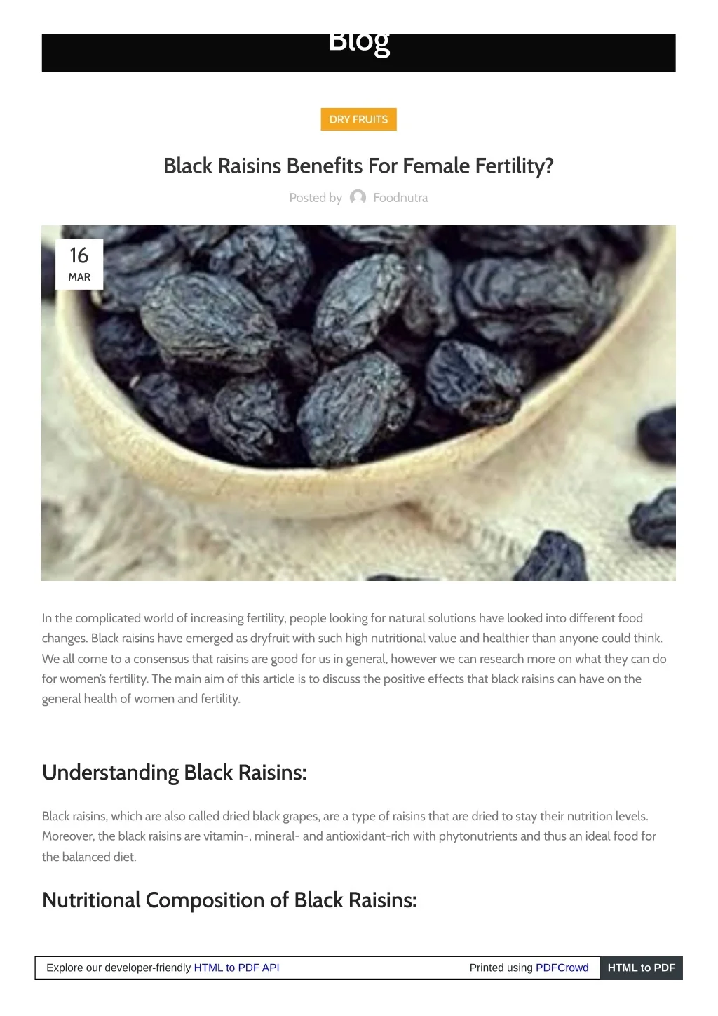 PPT - The Next 7 Things You Should Do For Black Raisins Benefits For Female Fertility ...