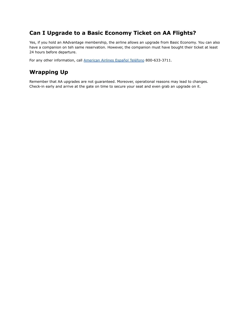 PPT - Can I Pay for an Upgrade on American Airlines? PowerPoint ...