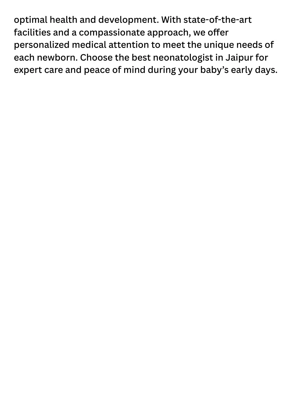 PPT - Best Neonatologist in Jaipur Specialized Care for Newborns ...