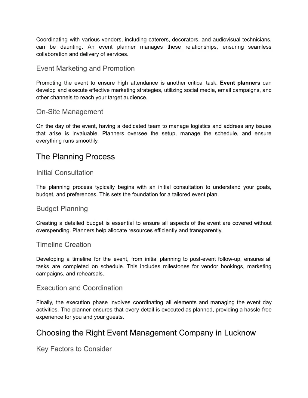 PPT - Top Reasons to Hire a Corporate Event Planner in Lucknow ...