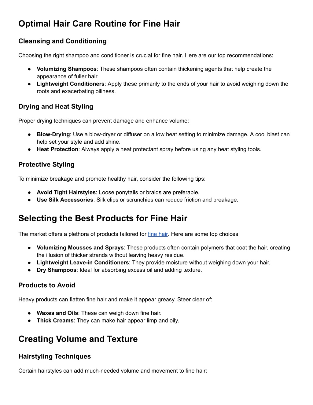 Ppt Mastering Fine Hair Care Techniques Products And Styles