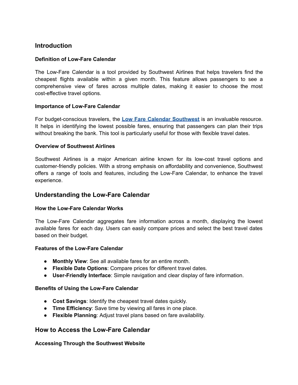 PPT - low fare calendar southwest PowerPoint Presentation, free ...