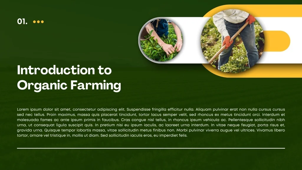 PPT - Green Yellow Modern Organic Farming Methods Presentation ...