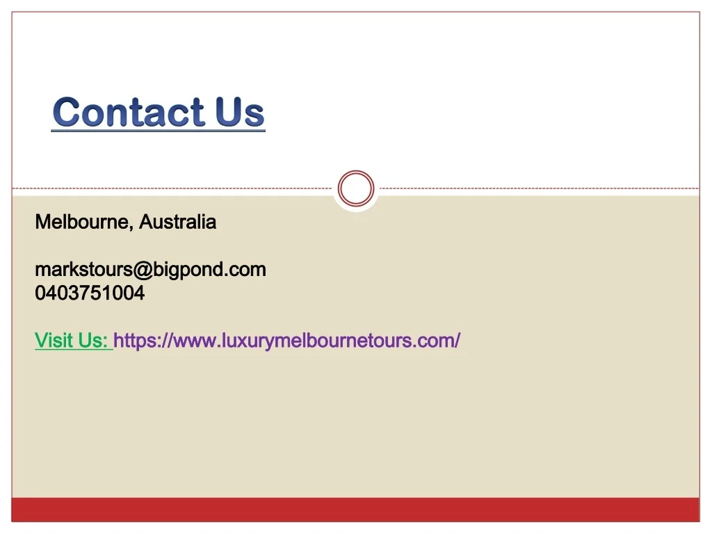 PPT - Bespoke luxury tours in melbourne PowerPoint Presentation, free download - ID:13399818
