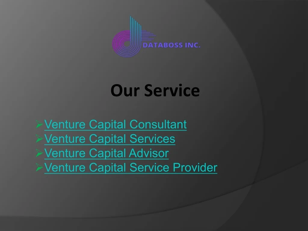 PPT - Top Venture Capital Services for Startups and Entrepreneurs ...