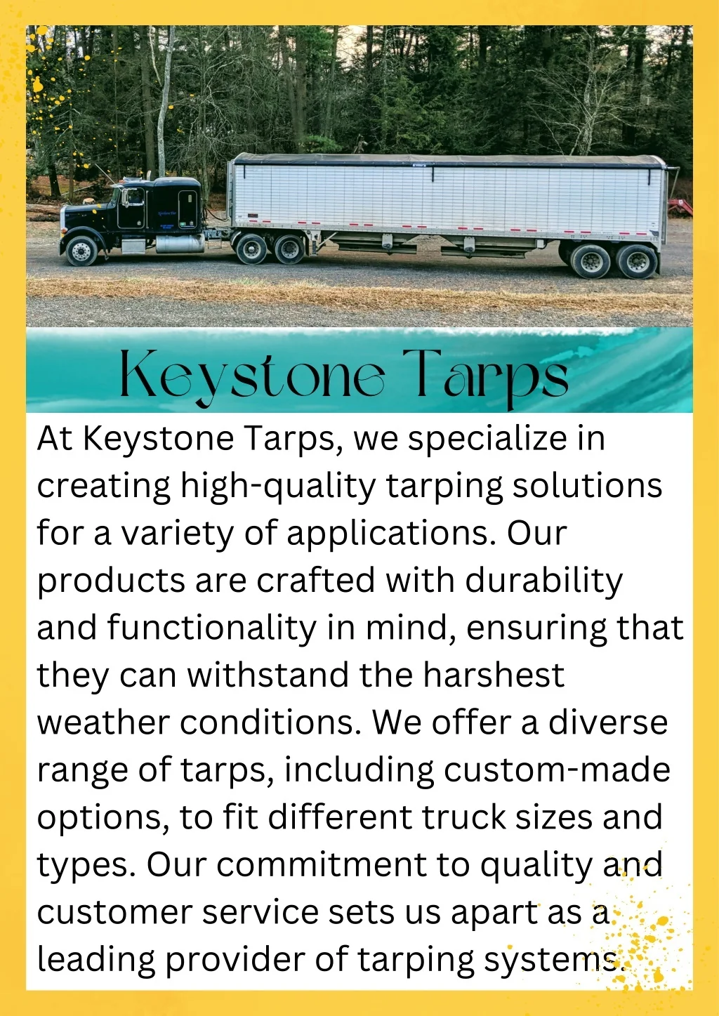 PPT - High-Quality Grain Truck Tarps in Pennsylvania by Keystone Tarps PowerPoint Presentation ...