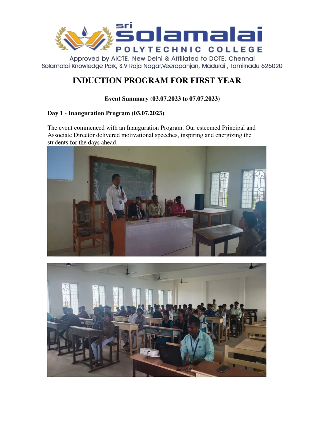 PPT - Sri Solamalai Polytechnic Colleges' Events Organized PowerPoint ...